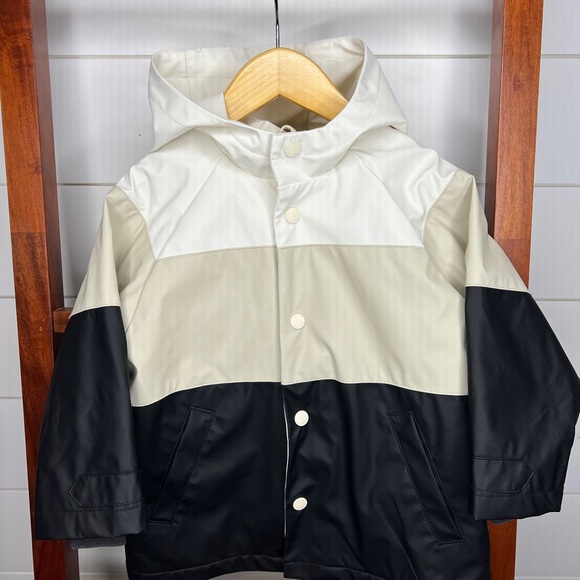 Zara | Jackets & Coats | Zara Kids Colorblock Hooded Rain Jacket | Poshmark